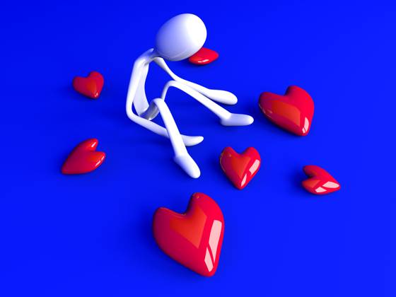 3D rendered Illustration. Being lovesick., 15082364, 3d, cartoon ...