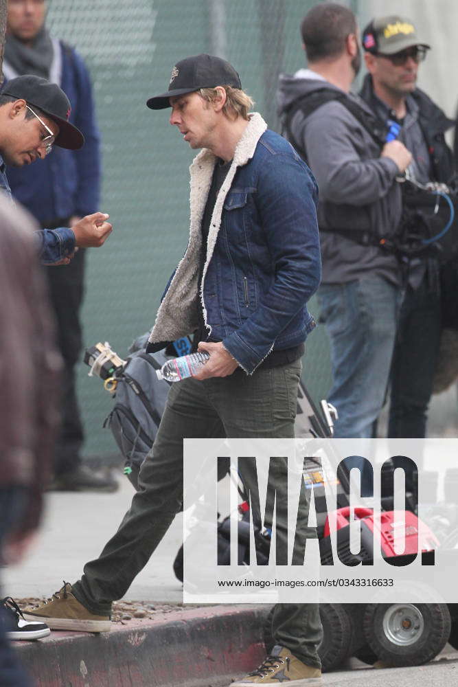 EXCLUSIVE: Dax Shepard, Adam Brody and Michael Pena seen on the set ...