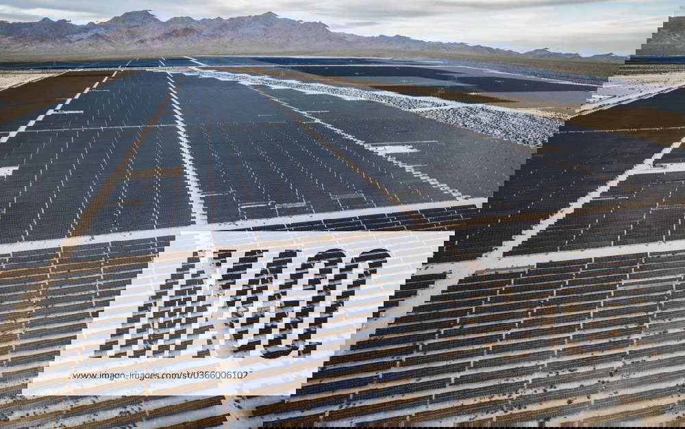 Massive industrial solar farm, Primm, Nevada Primm, Nevada, United States