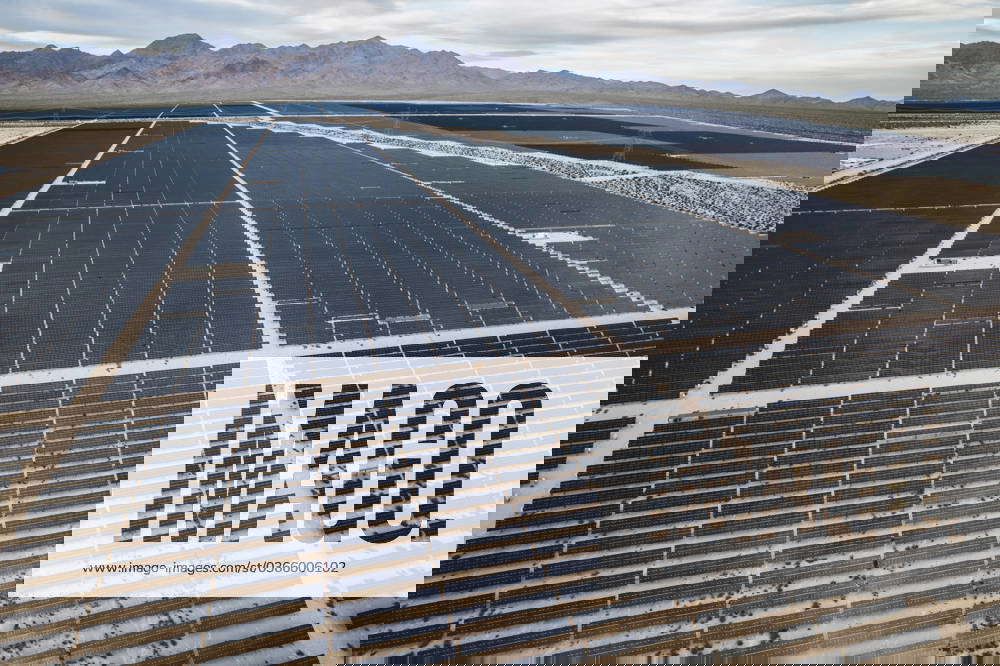Massive industrial solar farm, Primm, Nevada Primm, Nevada, United States