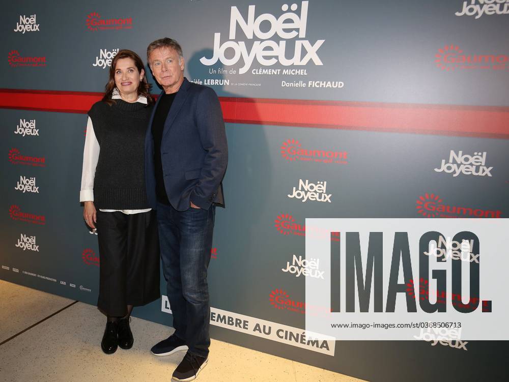 Premiere du film Noel Joyeux en presence de Franck Dubosc et Emmanuelle ...