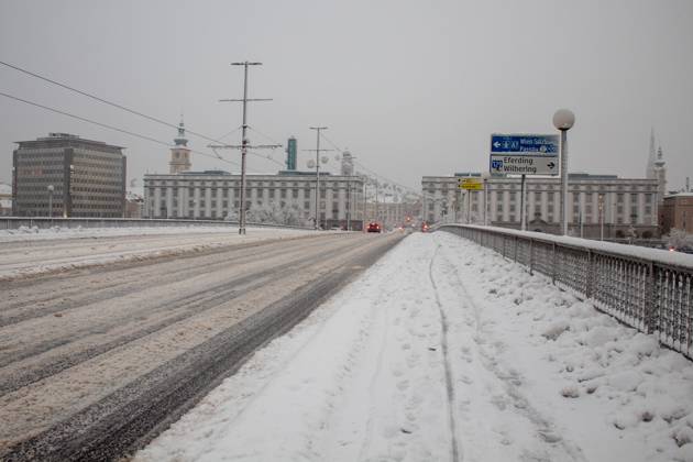 Linz, snow 02 12 2023, Linz, AUT, snow, in the picture snowfall, winter ...