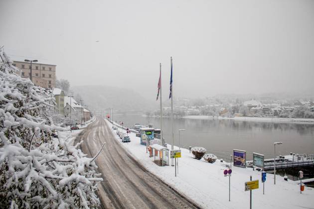 Linz, snow 02 12 2023, Linz, AUT, snow, in the picture snowfall, winter ...