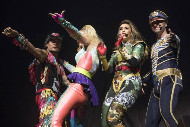 Vengaboys perform at Manchester Arena Kim Sasabone, Denise Post-Van ...