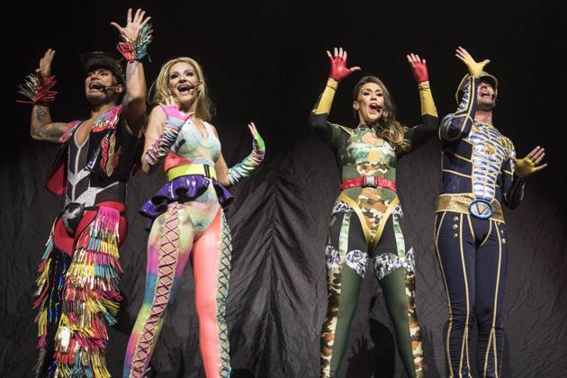 Vengaboys perform at Manchester Arena Kim Sasabone, Denise Post-Van ...