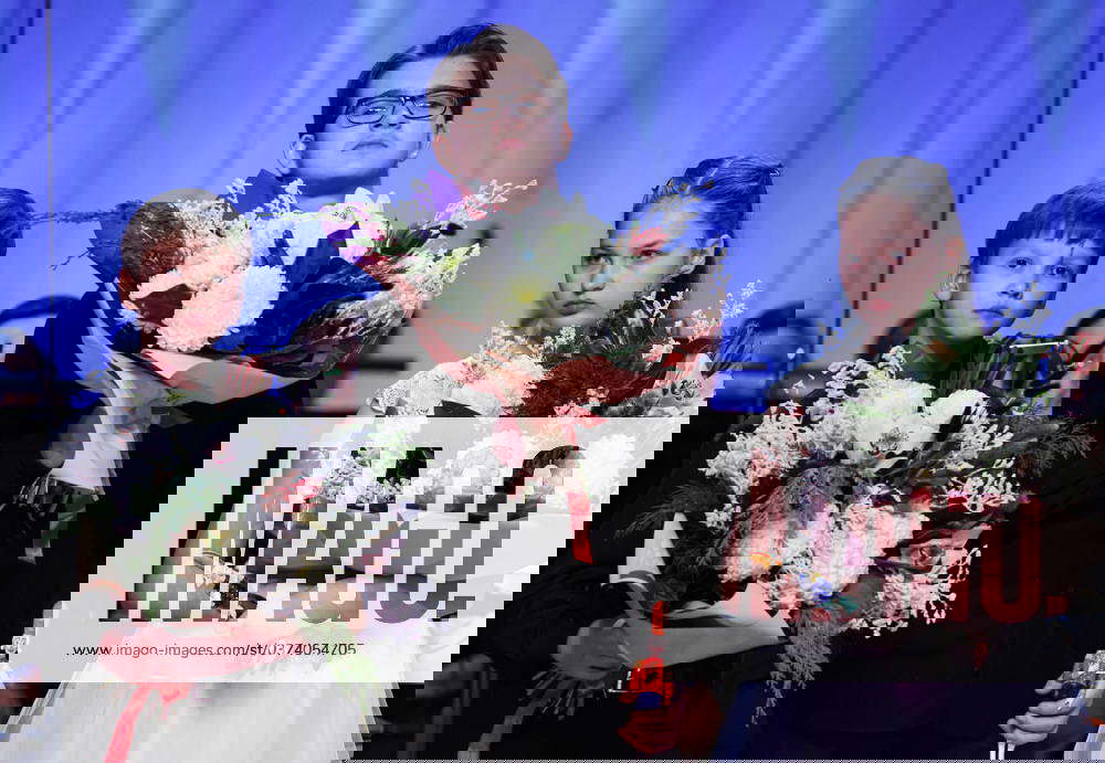 RUSSIA, MOSCOW - DECEMBER 12, 2023: Winners in the string category ...