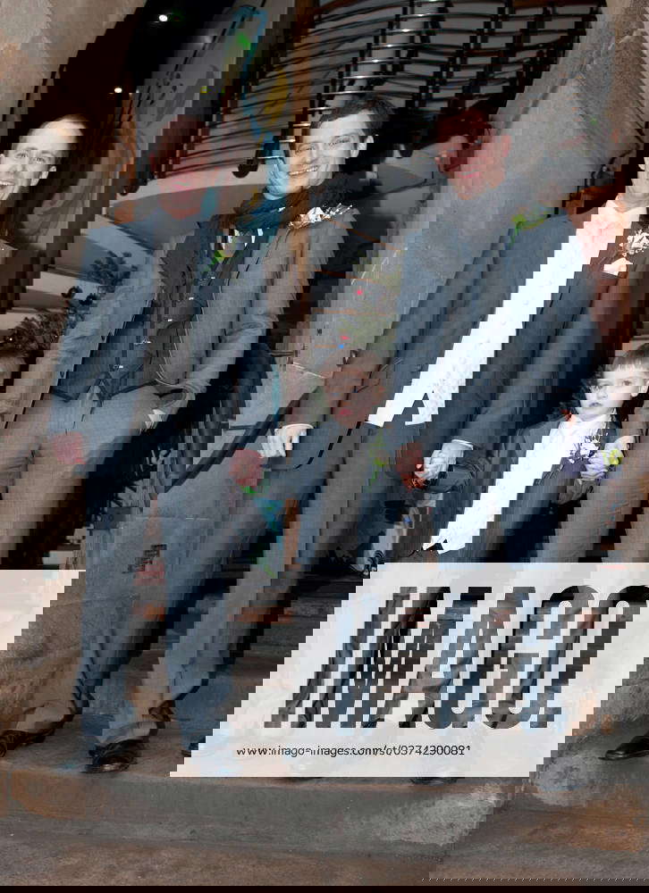 Billy Boyd, his son Jack and Elijah Wood pose up together before Boyd s ...