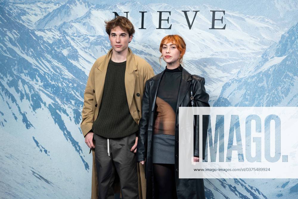 Ivan Lapadula and Greta Fernandez during premiere of La Sociedad de la ...