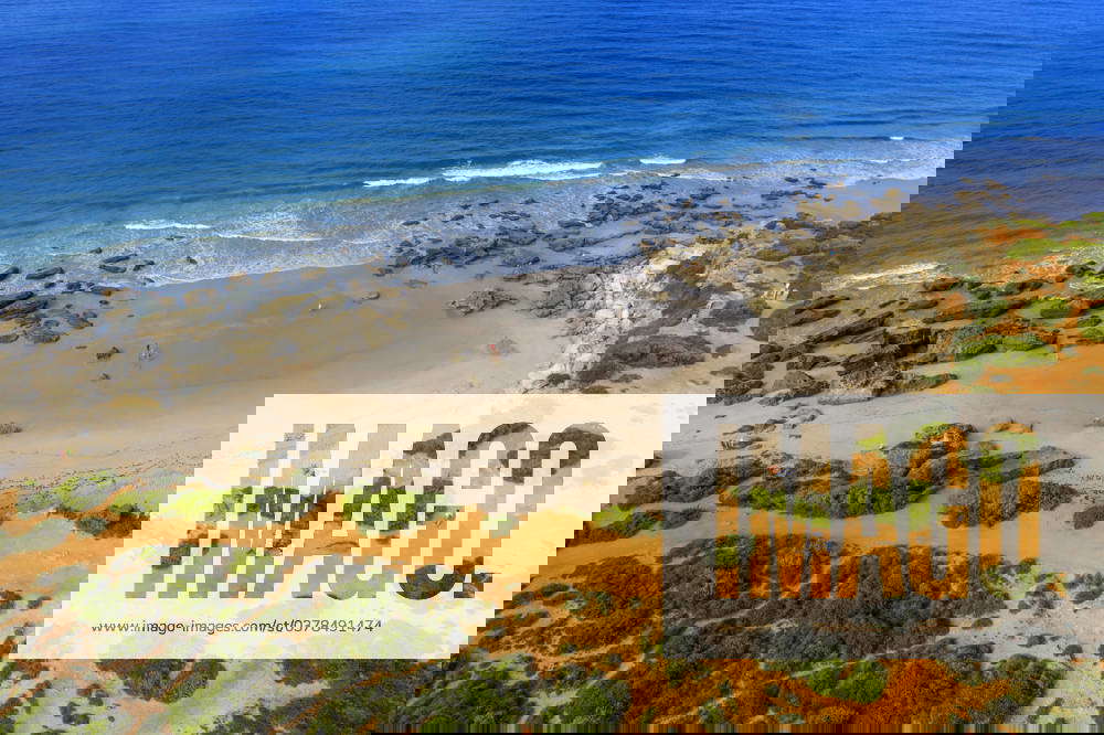 September 27, 2022, Cadiz, Spain: Aerial view of Calas de roche beach ...