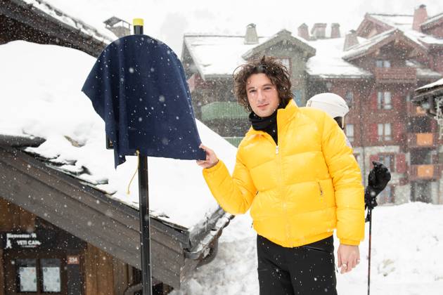 Les Arcs Vincent Lacoste Slope of Fame Vincent Lacoste attending his ...