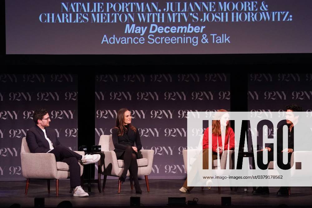 Josh Horowitz, Natalie Portman, Julianne Moore, Charles Melton in ...
