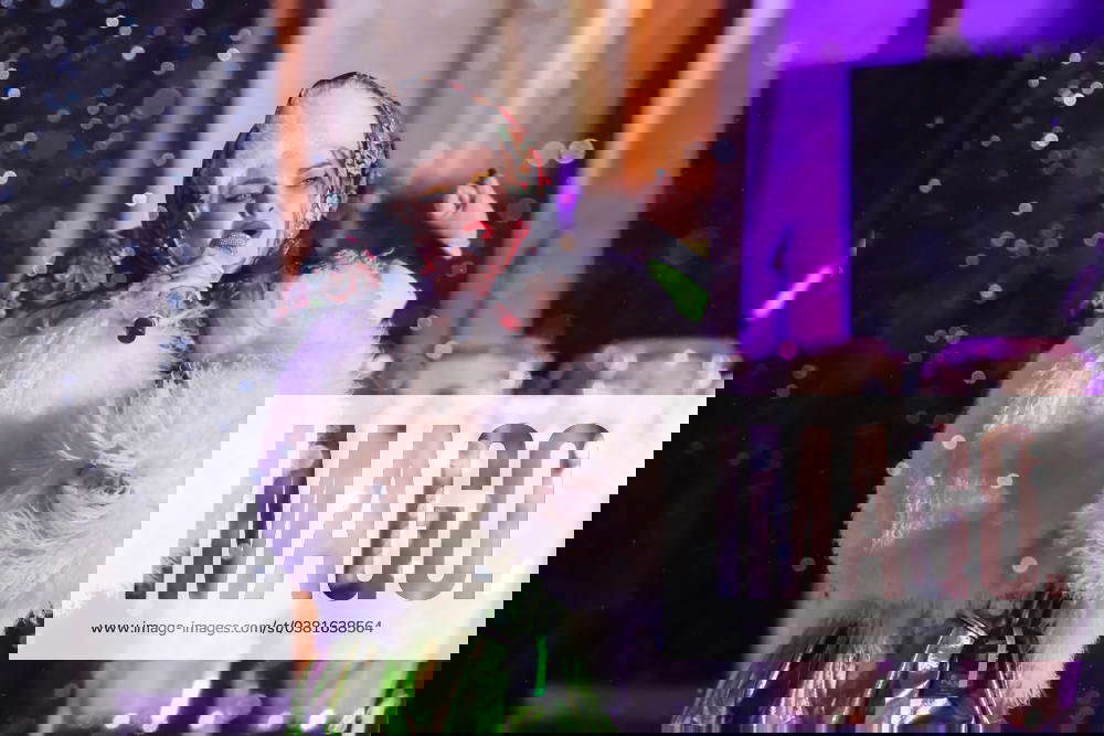 RUSSIA, MOSCOW - DECEMBER 31, 2023: Rasa lead singer Darya Sheiko ...