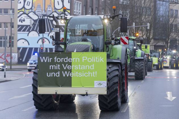Bauernproteste. 06.01.2024, EU, DEU, Deutschland, Nordrhein-Westfalen ...