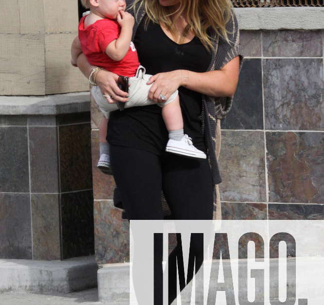 Hilary Duff, her mom Susan Colleen and son Luca take a trip to the ...