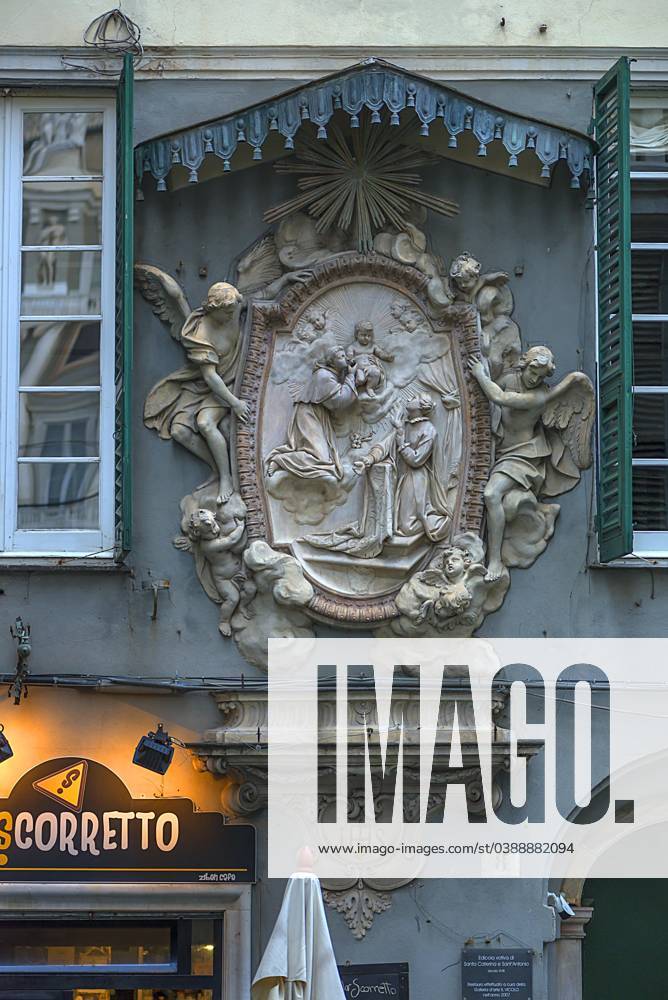 Relief group from Heligen and Angel sculptures at a Canopy to a ...