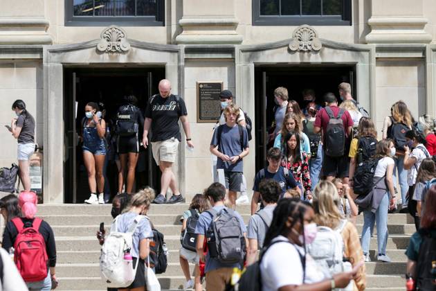 Syndication: Journal-Courier, Students file out of Purdue University s ...