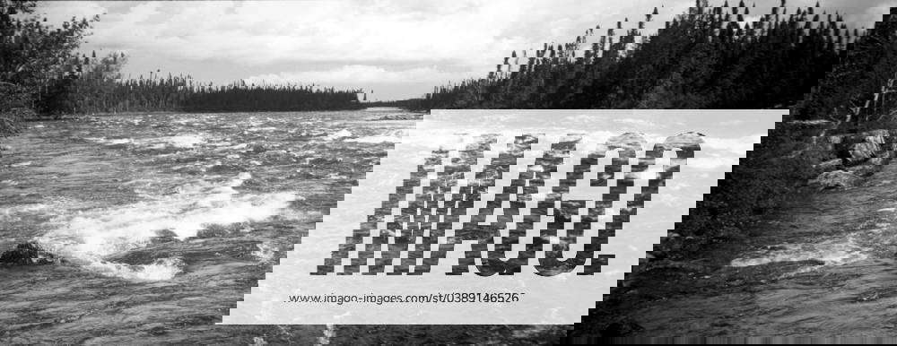 Winisk River, Ontario, Canada, July 1999. Rapids on the Winisk River in ...