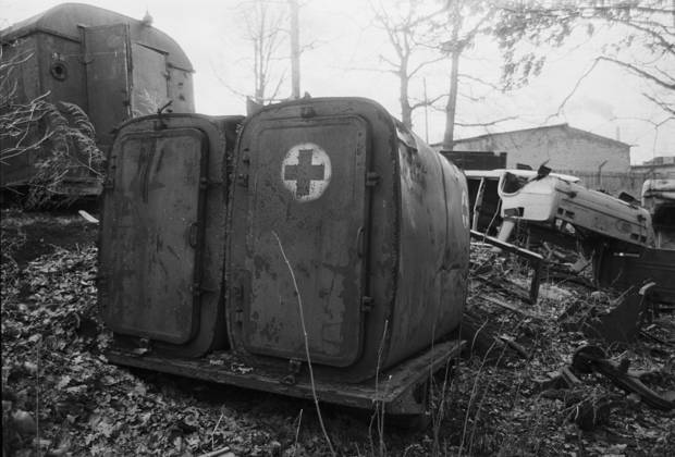 Chemnitz, Russian barracks from the GDR era, former military hospital ...