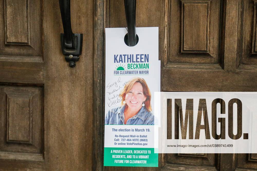 January 18, 2024, Clearwater, Florida, USA: Kathleen Beckman, a City ...