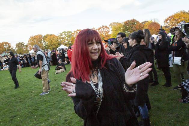 Salem, MA. The Salem Witches Magic Circle. Hundreds joined Christian ...