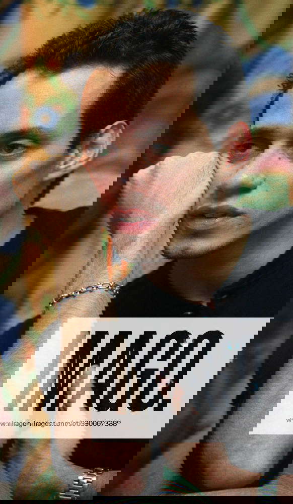 Singer Marc Anthony in his hotel room prior to the concert in Toronto ...