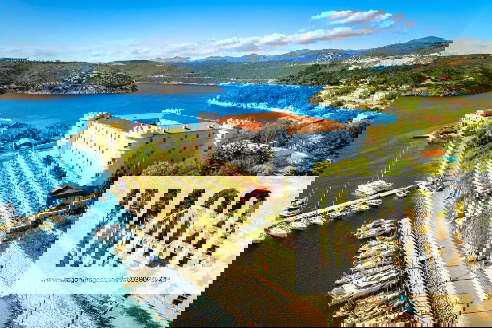 Town of Kraljevica in Kvarner bay aerial view Town of Kraljevica in ...