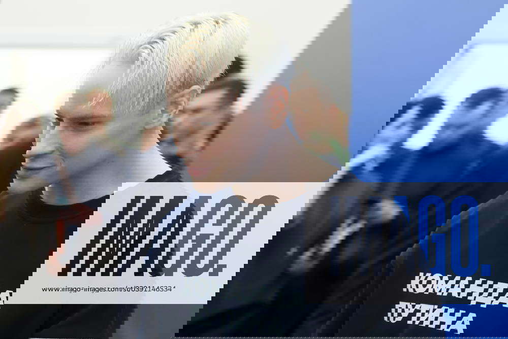 RUSSIA, MOSCOW - : Singer Shaman receives his campaign surrogate ID at ...