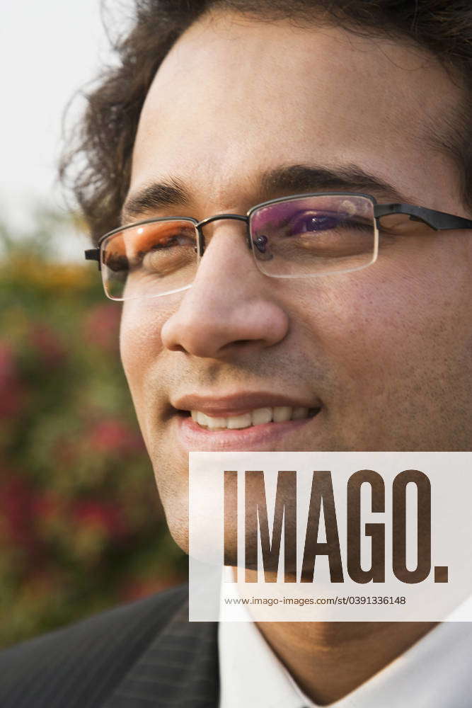 Close up of Indian businessman in eyeglasses India, 21.12.2023, model ...