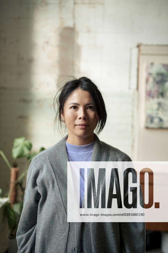 Artist standing in art studio model released, Symbolfoto property released