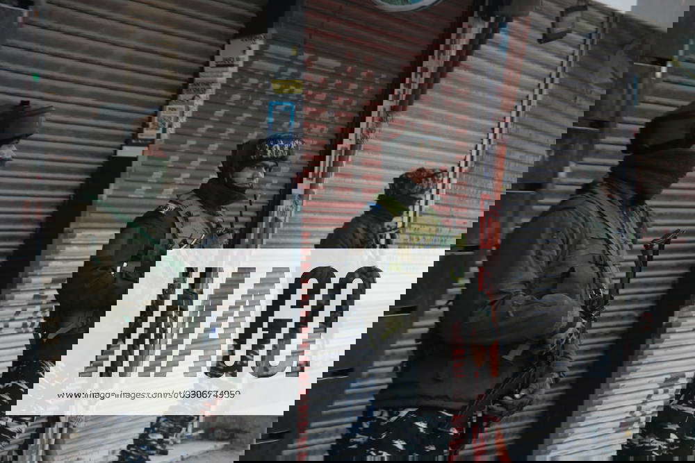 January 26, 2024, Srinagar Kashmir, India : Indian paramilitary ...