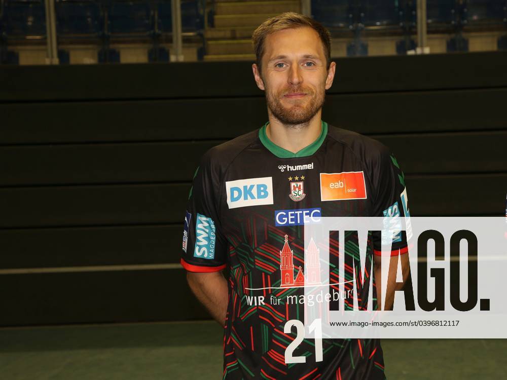 Handballspieler Albin Lagergren SC Magdeburg HBL Liqui Moly Handball ...