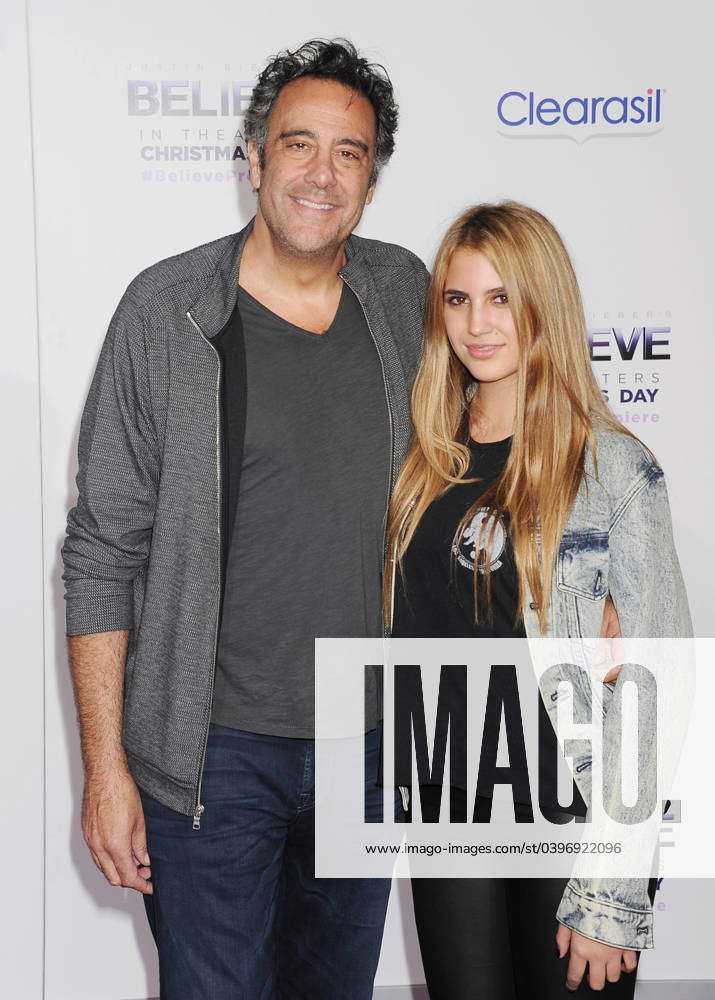 Brad Garrett (L) and daughter Hope Violet Garrett attend the world ...