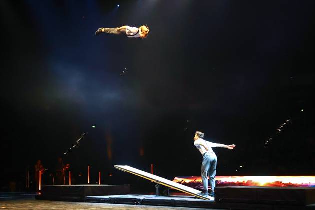 Feuerwerk der Turnkunst Show Heartbeat 2024 Duo Lukas Aaron