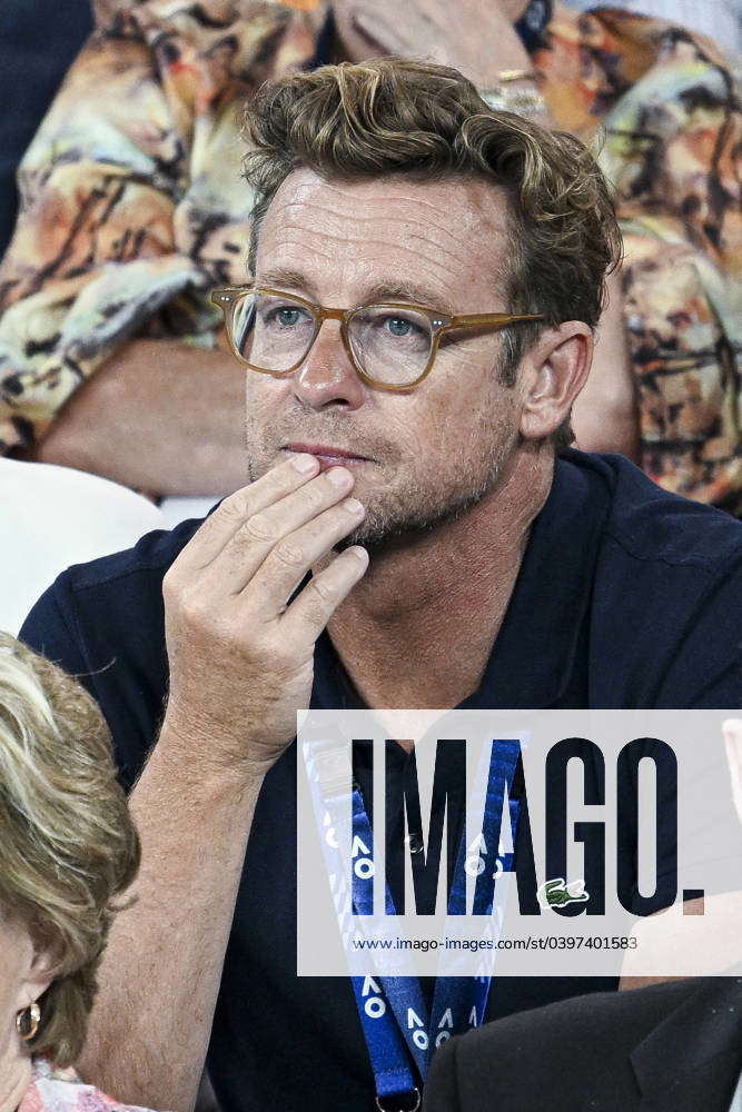 Simon Baker at Australian Open - Melbourne Australian actor Simon Baker during the Australian Open