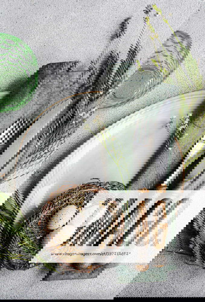 Easter table setting with nest Tbilisi, Tbilisi, Georgia