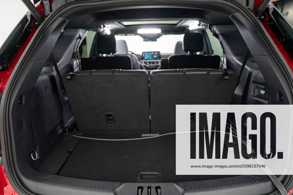 Syndication: Detroit Free Press The cargo area of the 2025 Ford ...