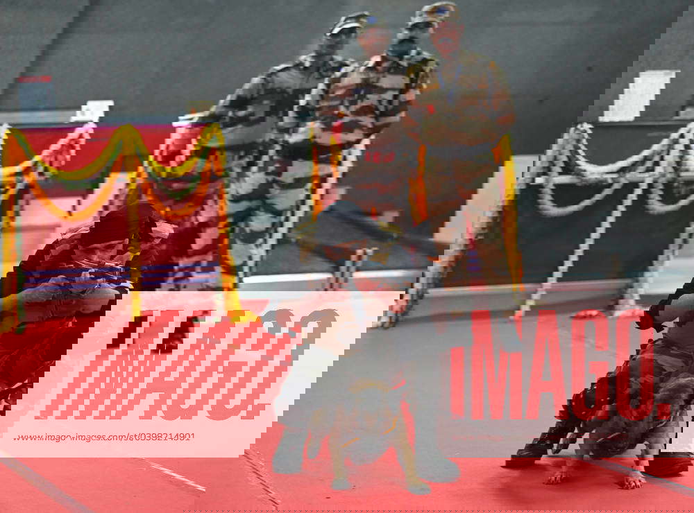 NEW DELHI, INDIA - JANUARY 31: CISF personnel conducts a drill during the inauguration of New Metro