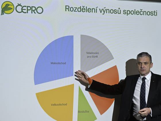 Cepro head Jan Duspeva attends a press conference to explain purchase ...