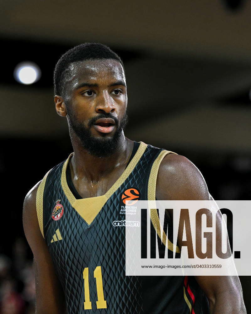 AS Monaco Vs KK Partizan Belgrade - 31 Jan 2024 Monaco player 11 Alpha ...