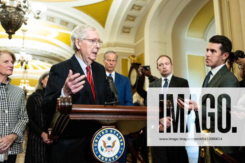 Senate Caucus Leadership Press Conferences In Washington 06 Feb 2024