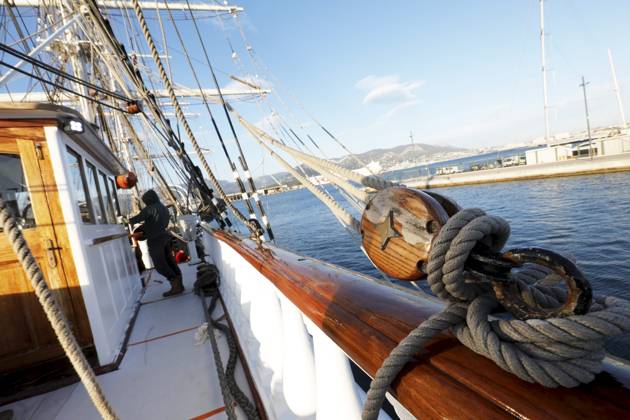Visite du chantier du Belem PHOTOPQR NICE MATIN Frank Muller ; la seyne ...