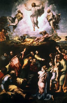 The Transfiguration. 1516-1520; tempera painting on wood, by the ...