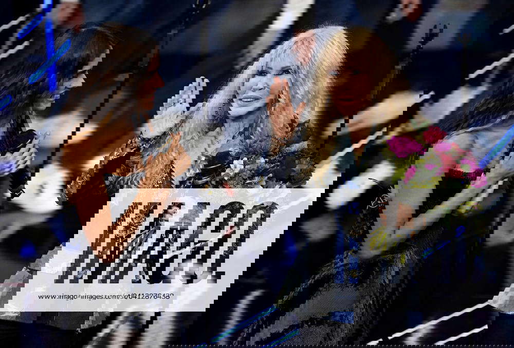 February 10, 2024, Sanremo, ITALY: Italian singers Clara (L) and Ivana ...