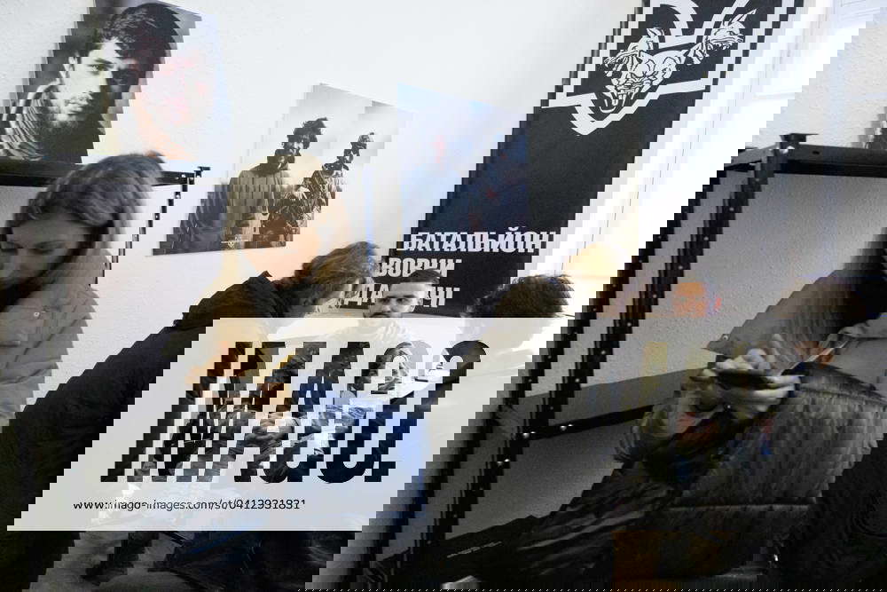 Kyiv, Ukraine: Serviceman of a battalion Da Vinci s wolves of the ...