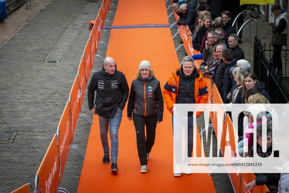 SNEEK - Henk Angenent, Klasina Seinstra and Erik Hulzebosch prior to ...