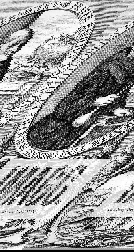 Portrait of Basil Valentine (1394-1450) an alchemist, author and ...