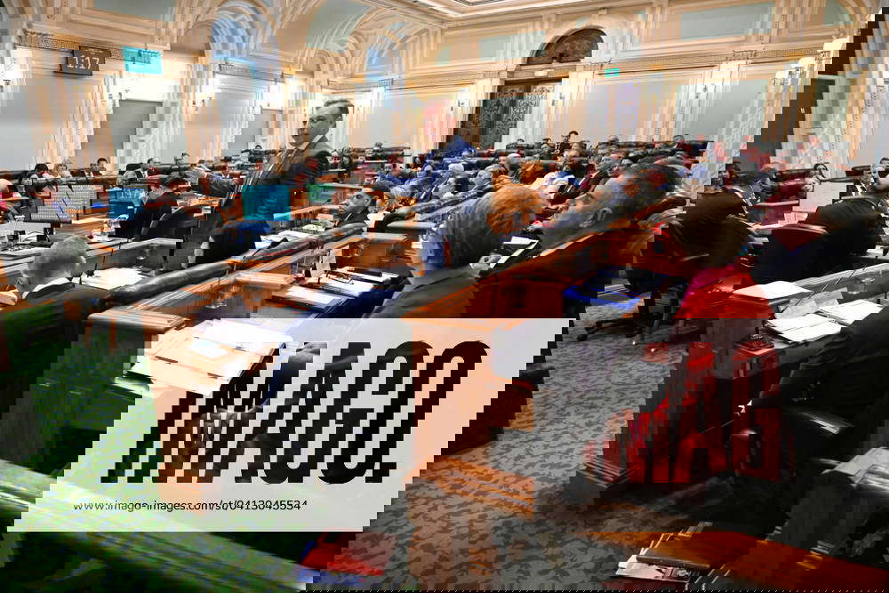 QLD PARLIAMENT SITTING, Queensland Premier Steven Miles (centre) is ...