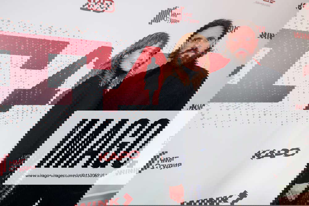 RUSSIA, MOSCOW - FEBRUARY 12, 2024: Actress Anastasia Mikulchina with husband, film director Artyom