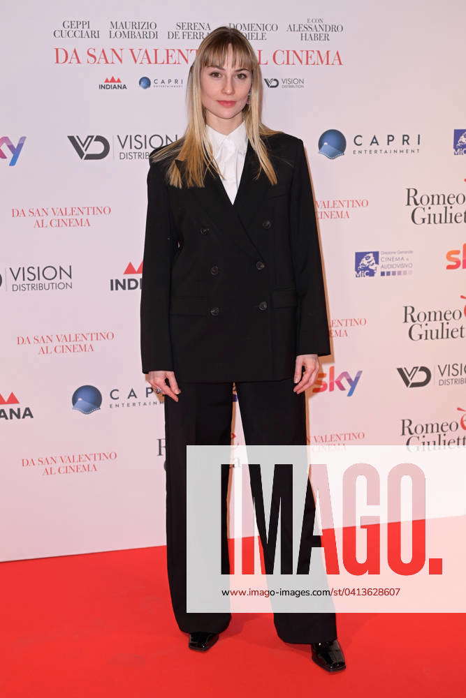 Rome, Italy: Alice Bertini attends the red carpet of movie Romeo e ...