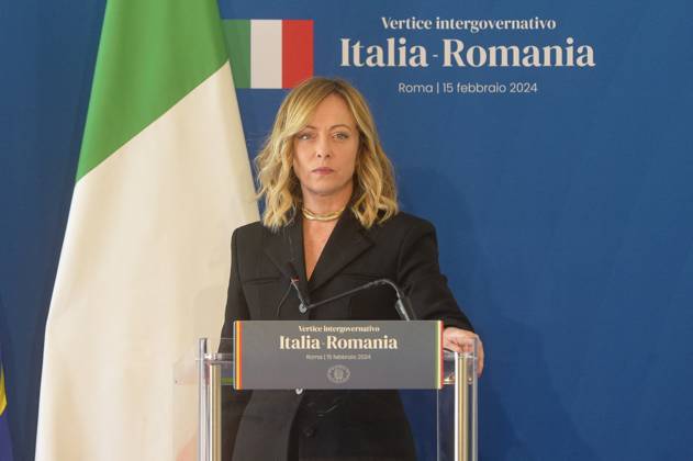 Intergovernmental summit Italy Romania Rome - Villa Pamphili, Italy ...